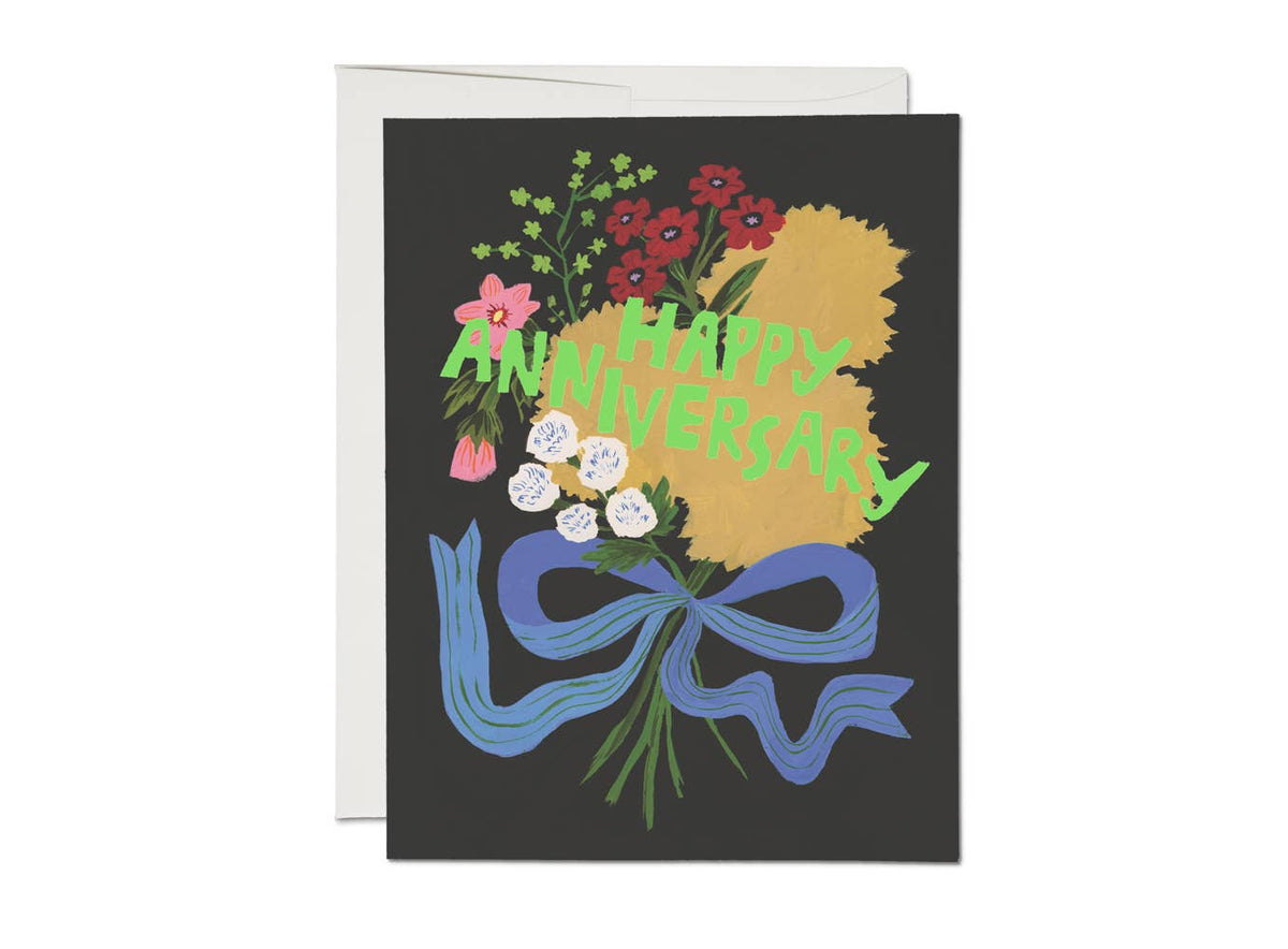 Happy Anniversary Bouquet Greeting Card – Spilt Milk Pastry